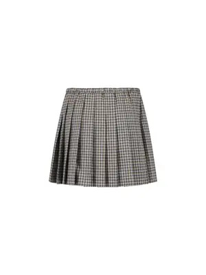 Miu Miu Mini Tartan Skirt