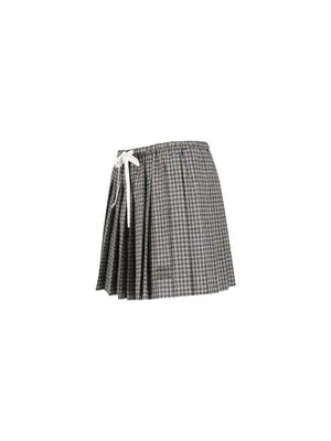 Miu Miu Mini Tartan Skirt