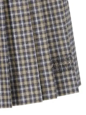 Miu Miu Mini Tartan Skirt