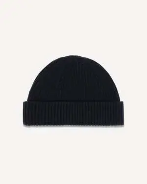PARAJUMPERS Beanie In Ribbed Knit With Logo