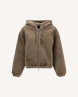 Moose Knuckles Eaton Bunny Reversible Hoodie - Brown
