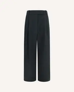 Giorgio Armani High-waisted Wide-leg Tailored Pants - Black