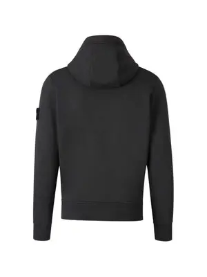 Stone Island Zip-up Hoodie With Logo Patch