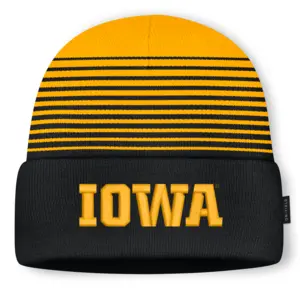 Nike Iowa Sideline Utility College Cuffed Beanie - Black