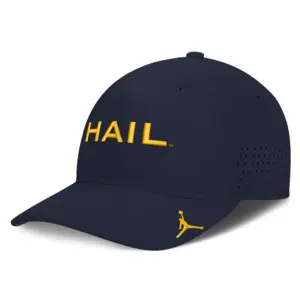 JORDAN Michigan Sideline Club Gameday Brand Dri-fit College Hat - Blue