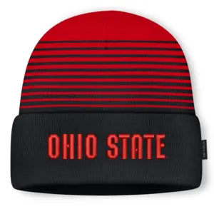 Nike Ohio State Sideline Utility College Cuffed Beanie - Red