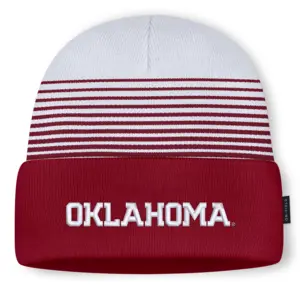 JORDAN Oklahoma Sideline Utility Brand College Cuffed Beanie