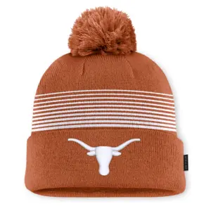 Nike Texas Sideline Peak College Cuffed Pom Beanie - Orange