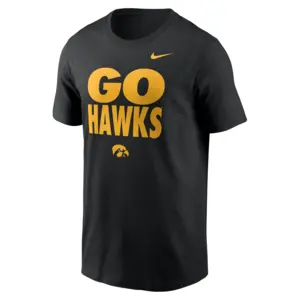 Nike Iowa Sideline Slogan Dri-fit College Long-sleeve T-shirt - Black