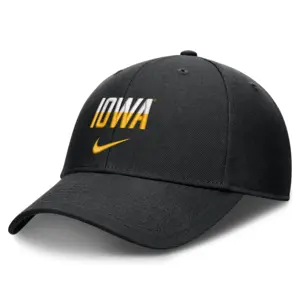 Nike Iowa Sideline Rise Gameday Trucker Hat - Black