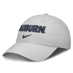 Nike Auburn Sideline Club Practice College Adjustable Hat - Grey