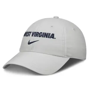 Nike West Virginia Sideline Club Practice College Adjustable Hat - Grey