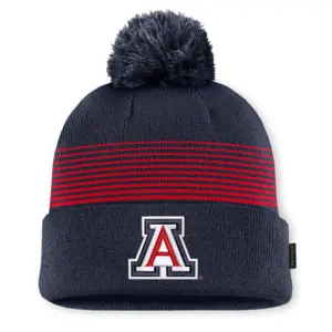 Nike Arizona Sideline Peak College Cuffed Pom Beanie - Blue