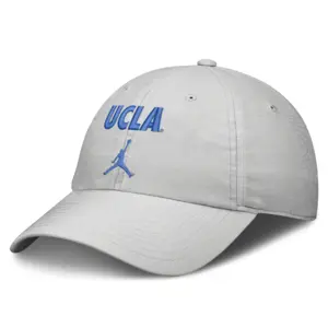 JORDAN Ucla Sideline Club Practice Brand College Adjustable Hat - Grey
