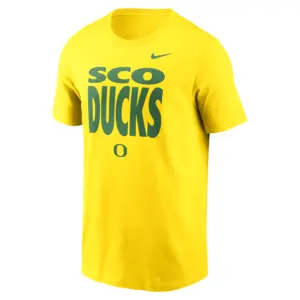 Nike Oregon Sideline Slogan Dri-fit College Long-sleeve T-shirt - Yellow