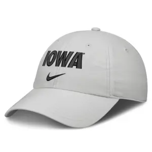Nike Iowa Sideline Club Practice College Adjustable Hat - Grey