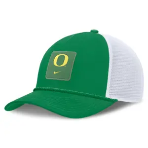 Nike Oregon Sideline Gameday Rope College Trucker Adjustable Hat - Green