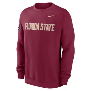 Nike Florida State Sideline Club College Pullover Crew