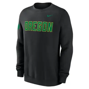 Nike Oregon Sideline Club College Pullover Crew - Black