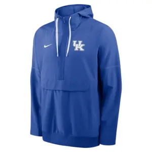 Nike Kentucky Sideline Anorak College Half-zip Hooded Jacket - Blue