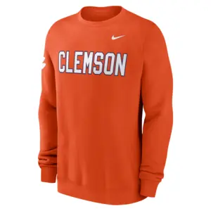 Nike Clemson Sideline Club College Pullover Crew