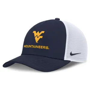 Nike West Virginia Sideline Rise Gameday Trucker Hat - Blue
