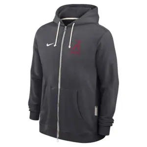Nike Alabama Dri-fit College Full-zip Hoodie - Grey