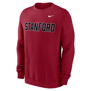 Nike Stanford Sideline Club College Pullover Crew - Red