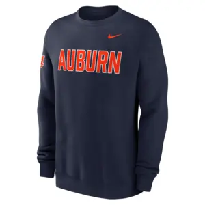 Nike Auburn Sideline Club College Pullover Crew - Blue