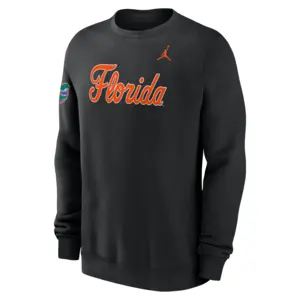 JORDAN Florida Sideline Club Brand College Pullover Crew - Black