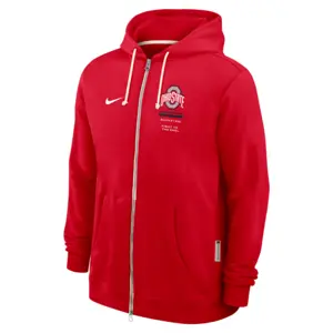 Nike Ohio State Standard Issue Full-zip Hoodie - Red