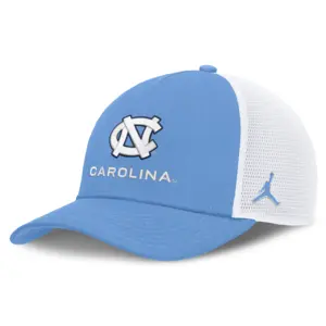 JORDAN North Carolina Sideline Rise Gameday Brand College Trucker Adjustable Hat - Blue