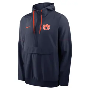 Nike Auburn Anorak College 1/2-zip Hooded Jacket - Blue