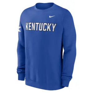 Nike Kentucky Sideline Club College Pullover Crew - Blue