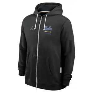 JORDAN Ucla Sideline Standard Issue Brand Dri-fit College Full-zip Hoodie - Black