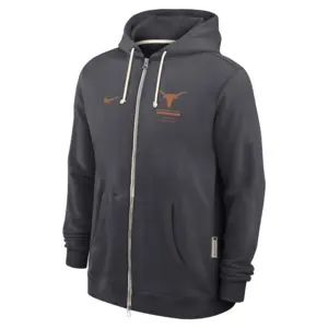 Nike Texas Sideline Standard Issue Dri-fit College Full-zip Hoodie - Grey