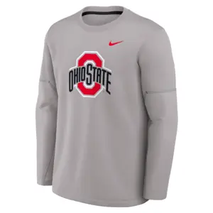 Nike Ohio State Coaches Therma-fit College Long-sleeve T-shirt - Grey
