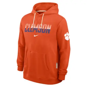 Nike Clemson Sideline Standard Issue Dri-fit College Pullover Hoodie - Orange