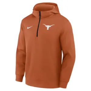 Nike Nike Texas Coaches Premium Dri-FIT College 1/4-Zip Hoodie Orange