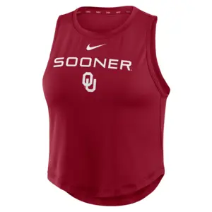 Nike Oklahoma One Dri-fit Cropped Tank Top - Red