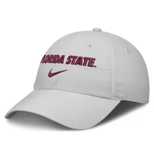 Nike Florida State Sideline Club Practice College Adjustable Hat - Grey