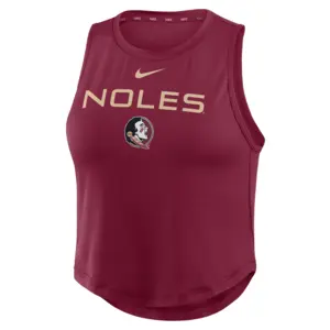 Nike Florida State One Dri-fit Cropped Tank Top - Red