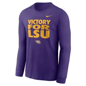 Nike Lsu Dri-fit College Long-sleeve T-shirt - Purple