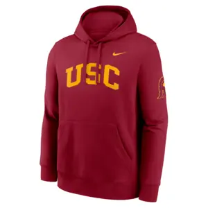 Nike Usc Sideline Club College Pullover Hoodie - Red