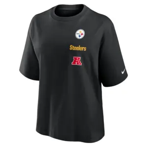 Nike Pittsburgh Steelers Primetime Premium Essential Boxy T-shirt - Black