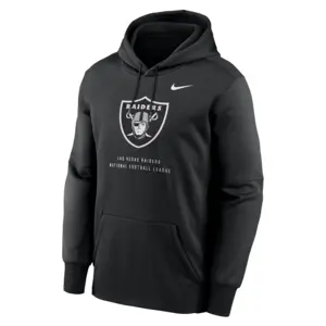 Nike Las Vegas Raiders Therma Nfl Pullover Hoodie - Black