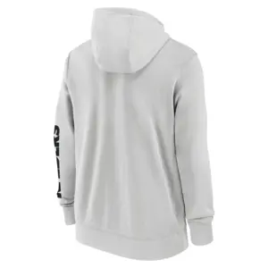 Nike Las Vegas Raiders Club Full-zip Hoodie - Grey