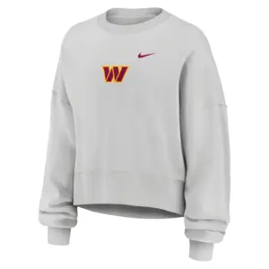 Nike Washington Commanders Primetime Phoenix Nfl Oversized Pullover Crew - Grey