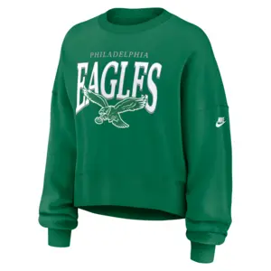 Nike Philadelphia Eagles Rewind Phoenix Nfl Oversized Pullover Crew - Green
