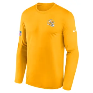 Nike Pittsburgh Steelers Alt Legend Small Logo Dri-FIT NFL Long-Sleeve T-Shirt Brown